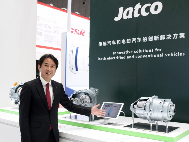 JATCO is exhibiting its new e-Axle concept models at Auto Shanghai 2019